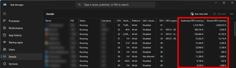 How To Check Per-Process VRAM Usage On Windows 11 - Tech Tactician
