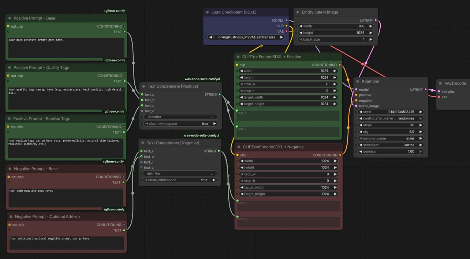 Modular Prompt Switches in ComfyUI - How I Do It (rgthree + WAS) - Tech ...